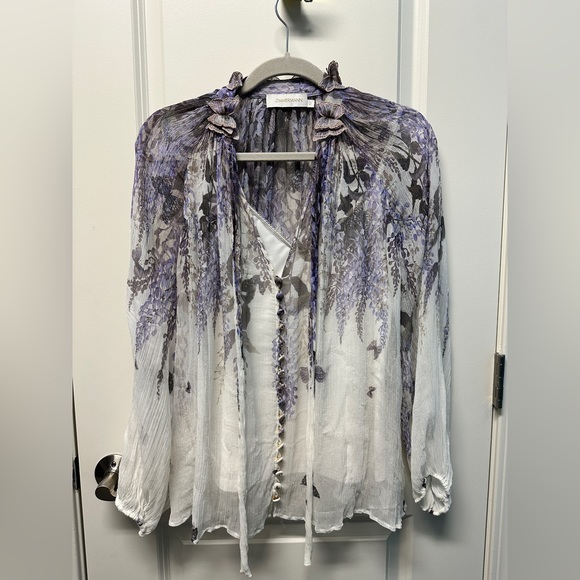 Zimmermann | Tops | Zimmermann Spring 22 Silk Blouse Size 2 | Poshmark